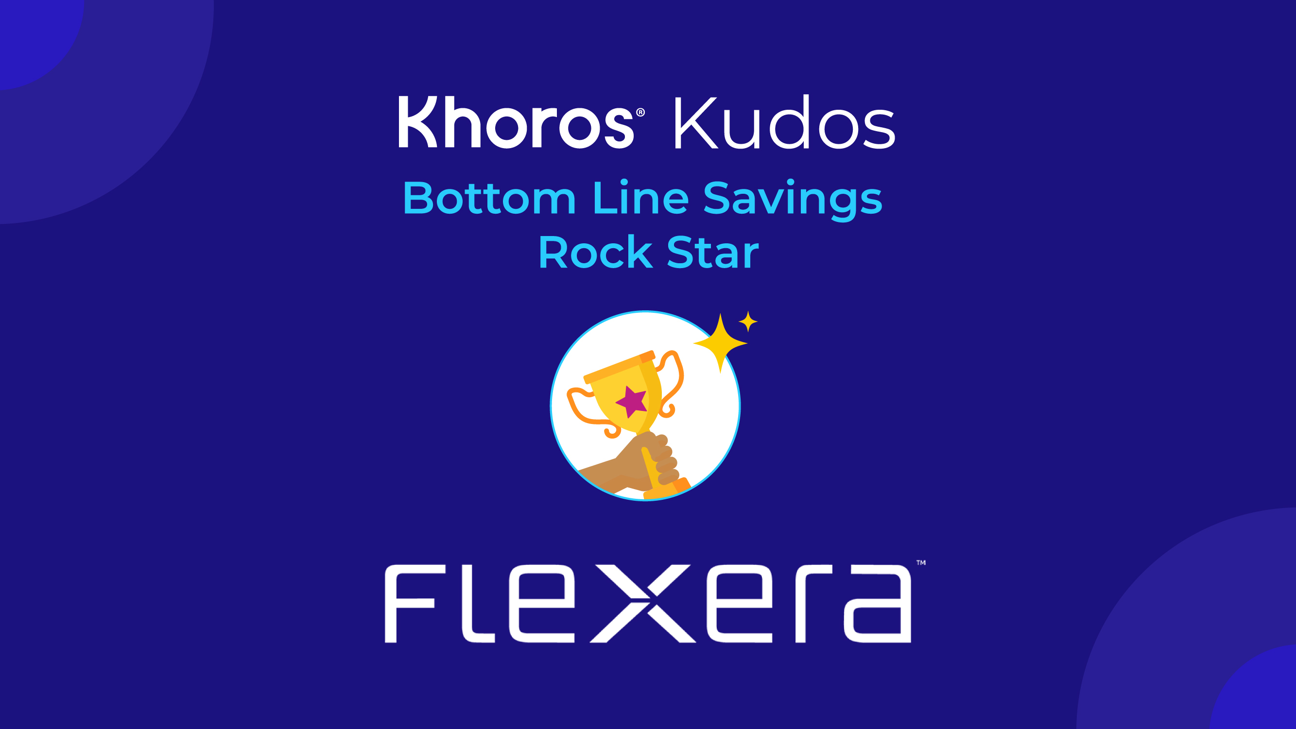 Bottom Line Savings Rock Star: Flexera | Khoros Kudos