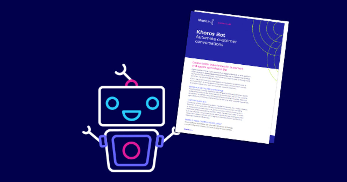 Khoros Bot: Product overview