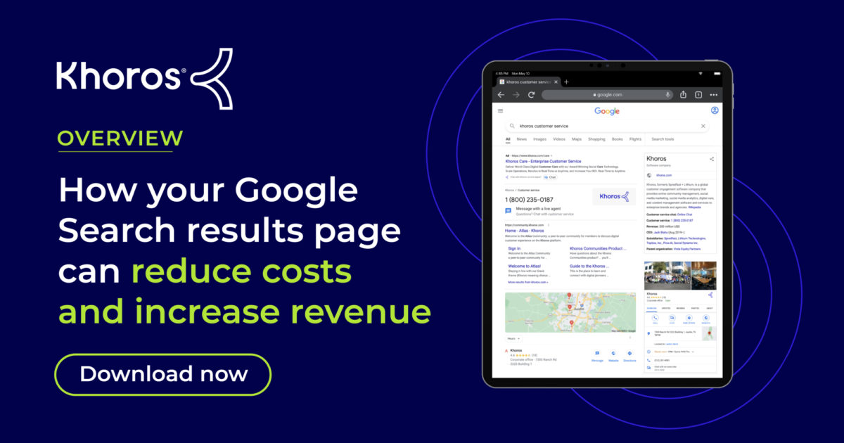 The Google SERP overview | Khoros