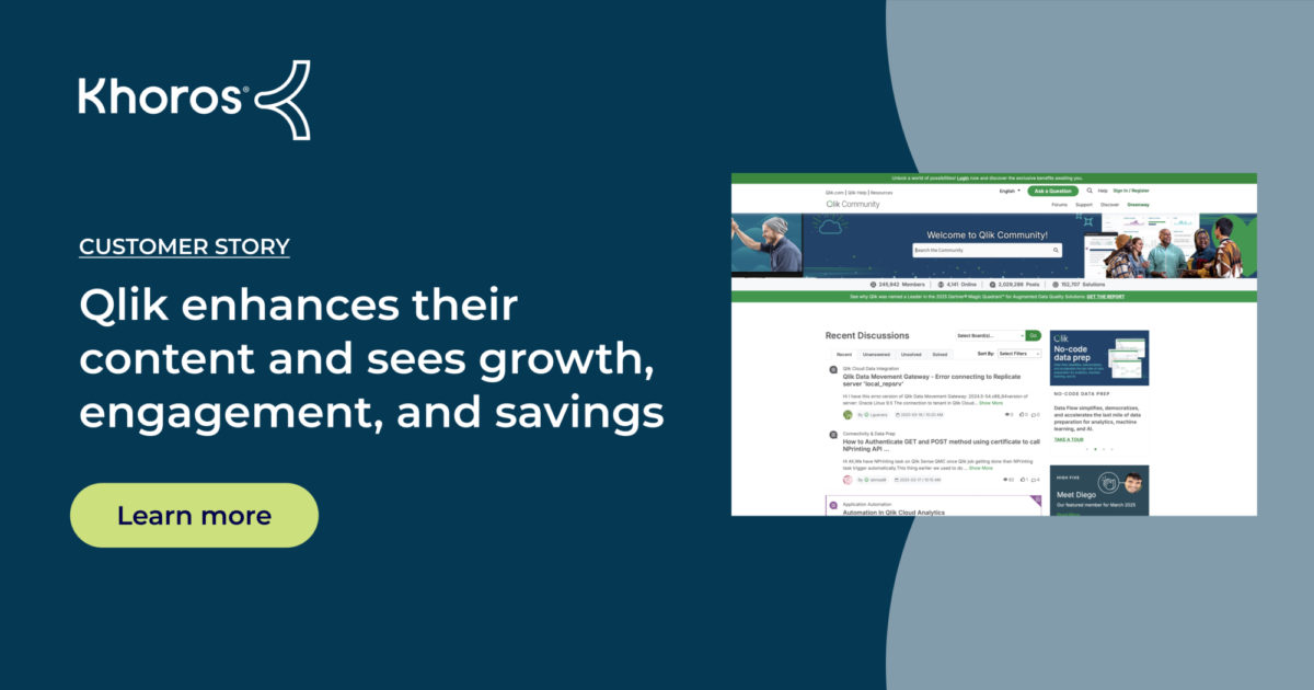 Qlik transforms community focus to engagement and customer feedback