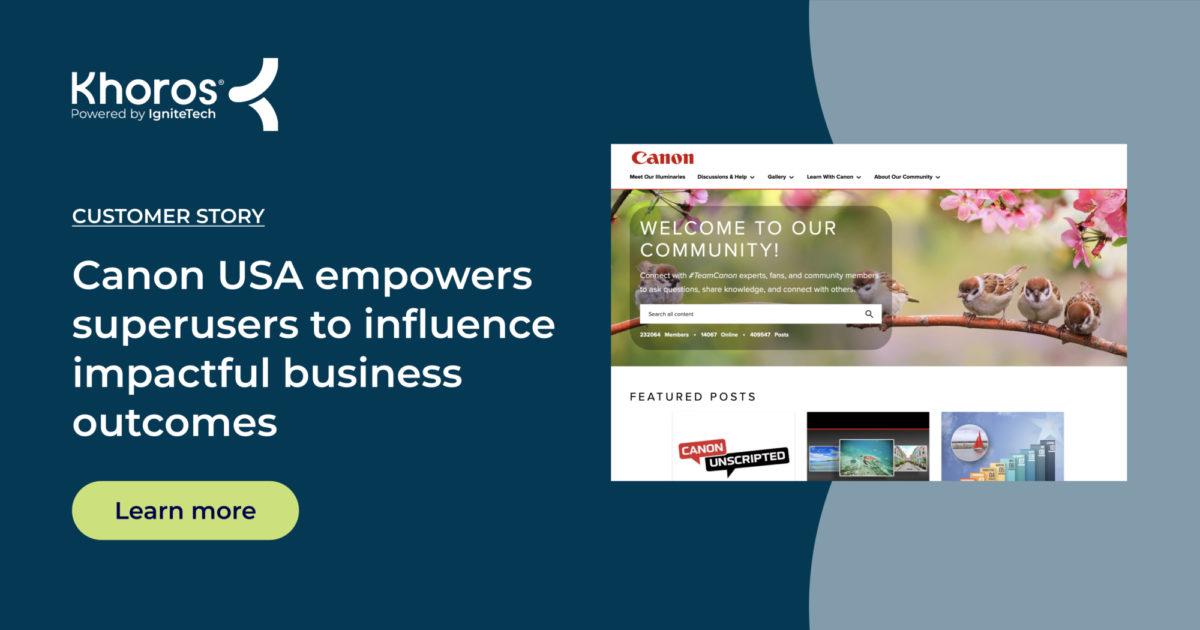 Canon USA empowers super users to influence impactful business outcomes