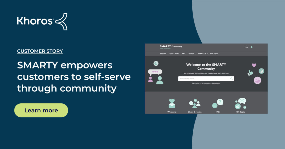 SMARTY empowers customers to self-serve through community
