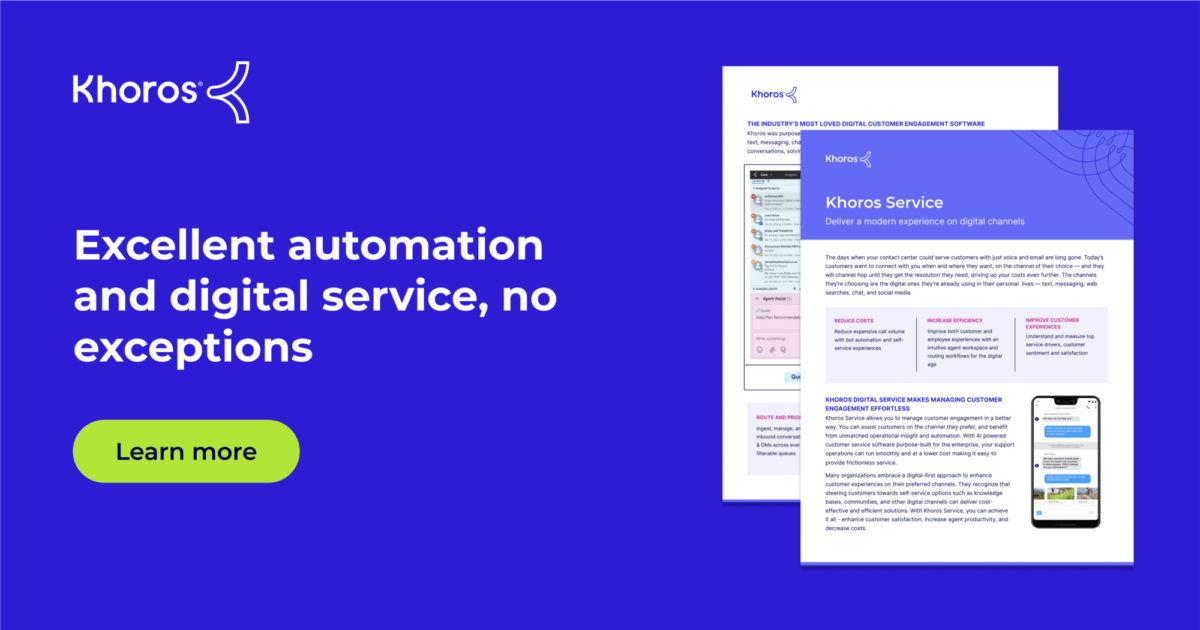 Khoros Service solution overview